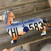 Handmade Daschund Dog Pet License Plate Metal Rustic Decor Wood Sign ...
