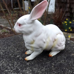 Lefton White Bunny Rabbit Ceramic Perfect - Etsy