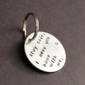 Stay Safe Keychain I Need You Home With Me Police Officer - Etsy