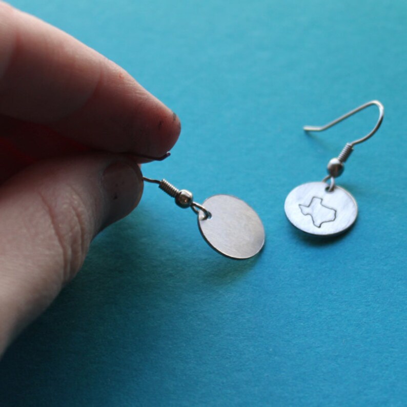 State Earrings Choose Your Location State Pride Jewelry - Etsy