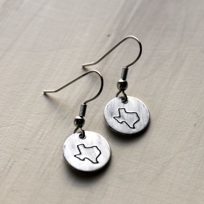 State Earrings Choose Your Location State Pride Jewelry - Etsy