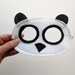 Felt Panda Bear Mask for Kids - Etsy
