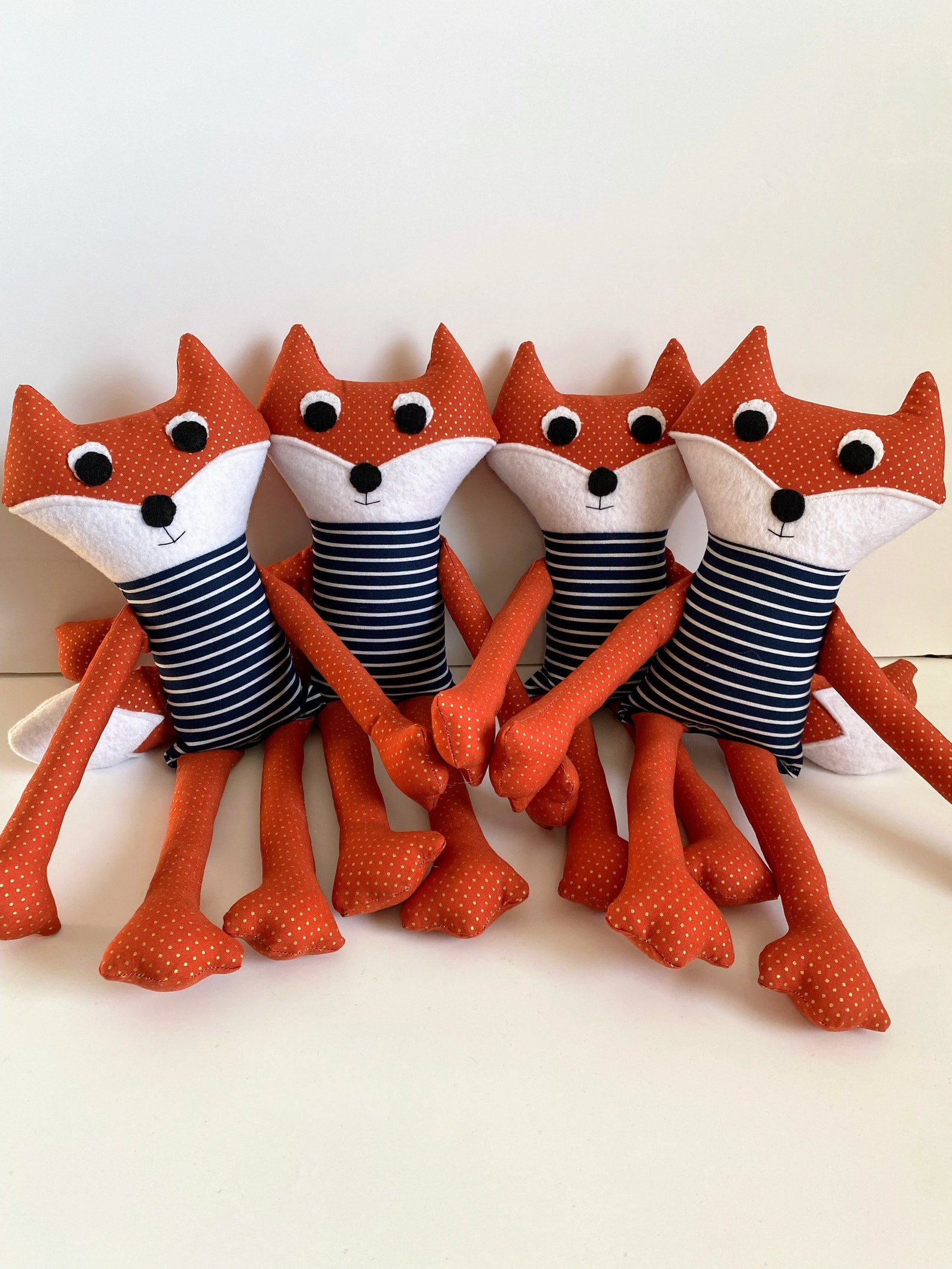 Orange Fox Stuffed Animal With Bushy Tail - Etsy
