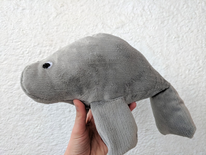 Soft Gray Manatee Plush / Gray Stuffed Animal Manatee Plush | Etsy