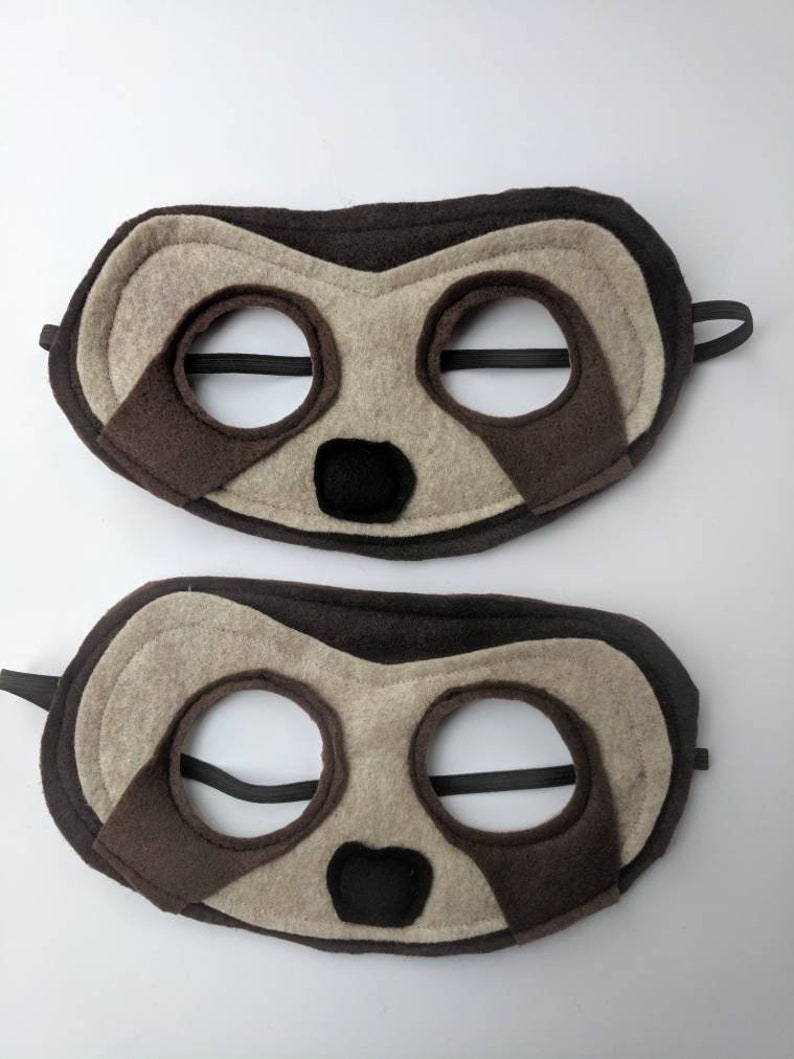 Felt Brown Sloth Mask for Adults - Etsy Australia