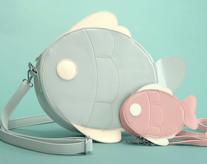 Fish Crossbody Bag, Wallet, and Purse Vegan Leather - Etsy