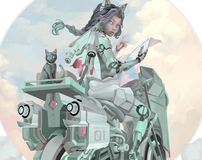 Model-01 Artist Print 8x10 Evergreen Series - Etsy