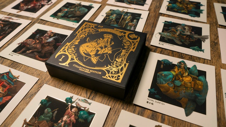 Collectors Edition Postcard Box Set Gold Foil Details - Etsy