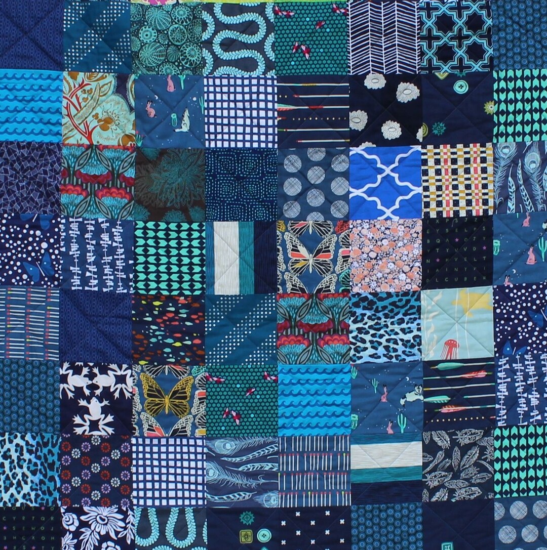 Queen Size Custom Patchwork Quilt, Traditional Quilt, Bedding, You ...