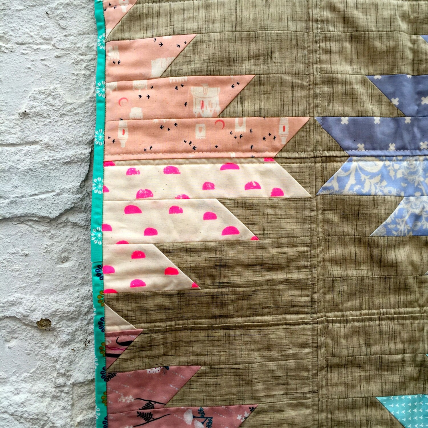 Modern Baby Quilt Lap Quilt or Sofa Throw Patchwork Aztec - Etsy