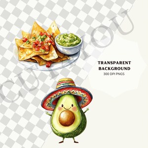Watercolor Avocado Clip Art, Avocado Clipart, Avocado Png, Guacamole ...