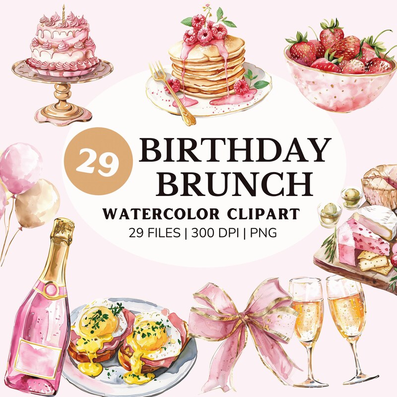 Brunch Clip Art - Etsy