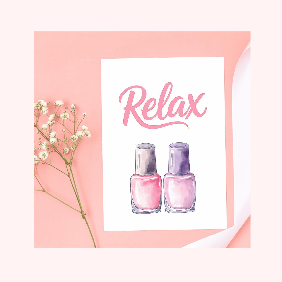 Cute Spa Clipart, Watercolor Girls Clipart, Spa Party Digital Download ...