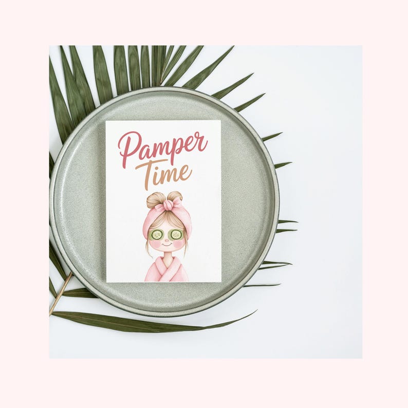 Cute Spa Clipart, Watercolor Girls Clipart, Spa Party Digital Download ...