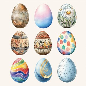 Easter Eggs Clipart Bundle, Easter Clipart, Easter Graphics, Easter Egg ...