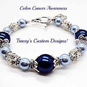 Beautiful COLON CANCER AWARENESS Bracelet - Etsy