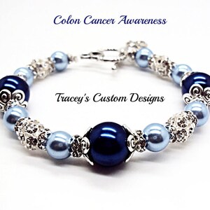 Beautiful COLON CANCER AWARENESS Bracelet - Etsy