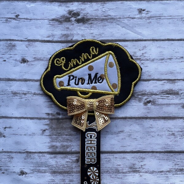 Cheer Pin Ribbon - Etsy
