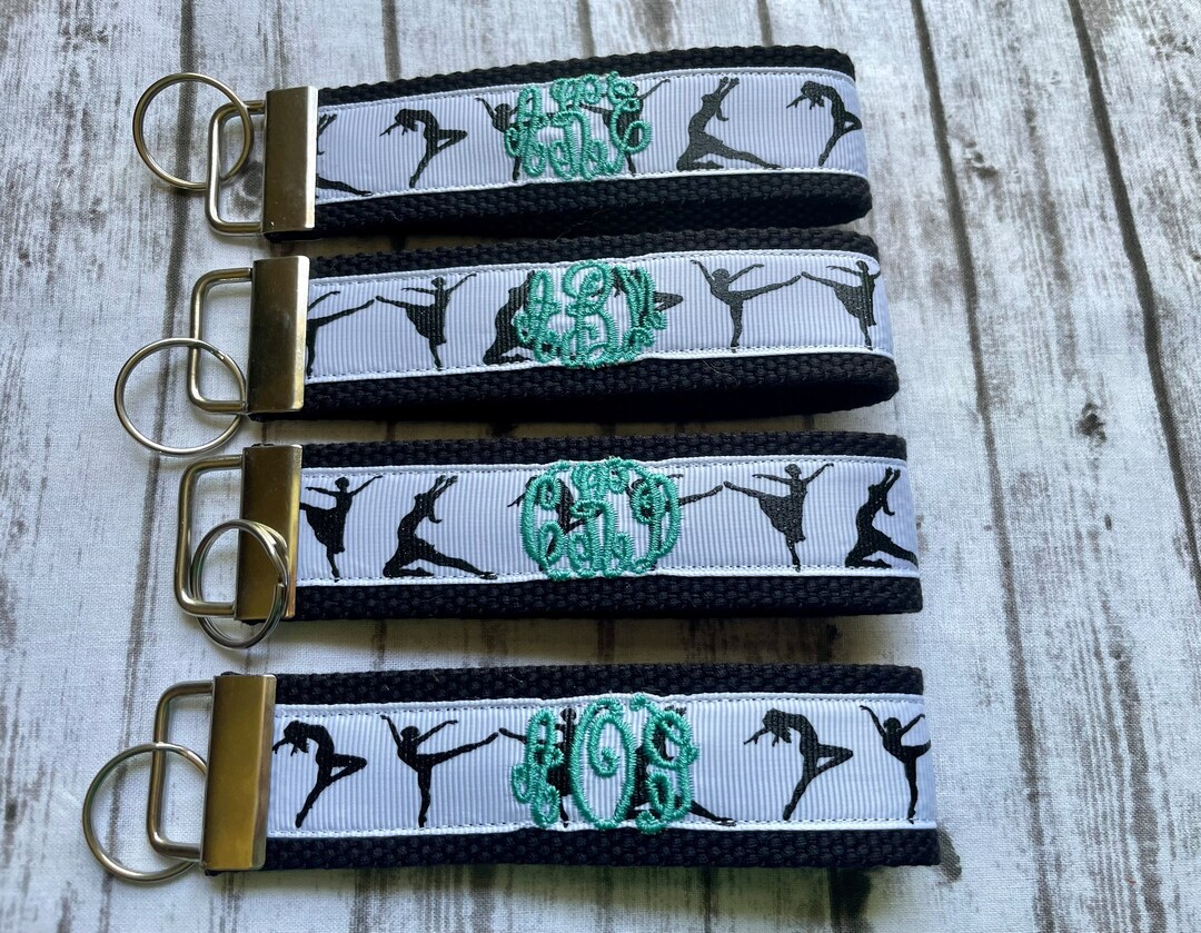 Monogrammed Dance Key Fob/dance Key Fob/dance Keychain/dance Gift - Etsy