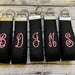 You Choose Colors-monogrammed Key Fob/monogrammed Key Fob/monogrammed ...