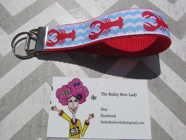 Monogrammed Lobster Key Fob/lobster Gift/lobster Key | Etsy