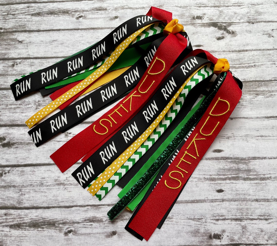 Run Ponytail Streamer/track and Field Ponytail Streamer/run - Etsy