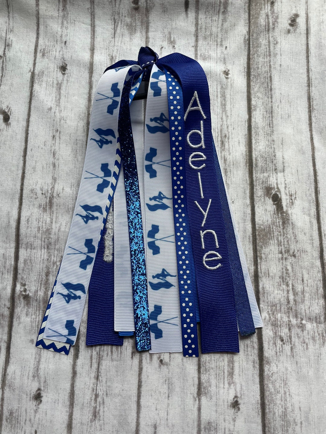 Personalized Embroidered Color Guard Ponytail Streamer/color Guard Hair ...