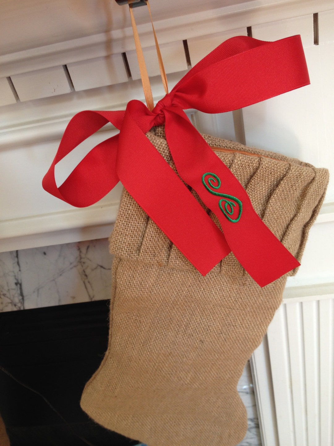 Christmas Stocking Tag/christmas Stocking Letter/monogrammed ...