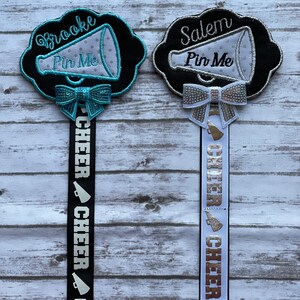 Cheer Pin Me Ribbon/cheer/cheer Gift/cheer Ribbon/cheer Pin Holder/pin ...