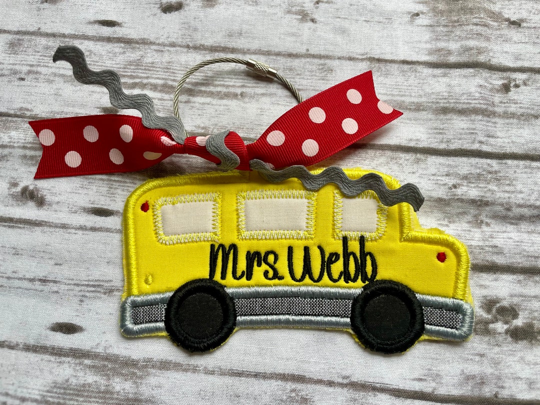 Bus Driver Gift/bus Driver Bag Tag/bus Driver Keychain/bus Driver/bus ...