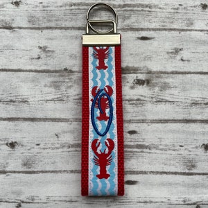 Monogrammed Lobster Key Fob/lobster Gift/lobster Key Fob/lobster ...