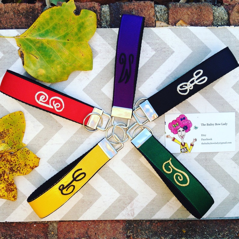 You Choose Colors-monogrammed Key Fob/monogrammed Key Fob/monogrammed ...