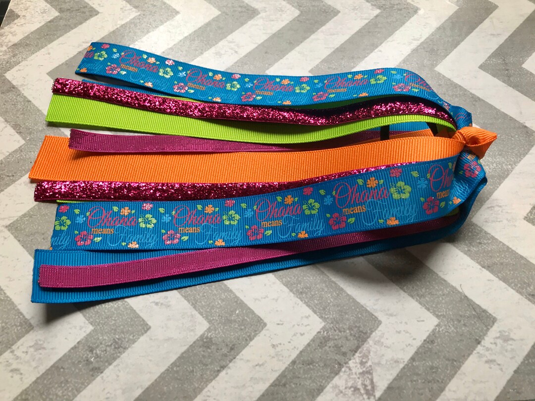 Ohana Means Family Ponytail Streamer/ponytail Streamer/ohana Means ...