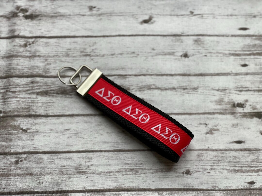Greek Letter Key Fob/delta Sigma Theta Key Fob/sorority Key Fob/college ...
