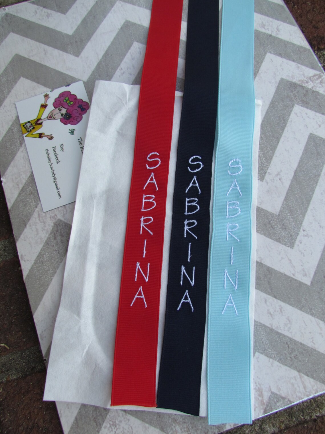 Personalized Embroidered Ribbon for Make your own Sports | Etsy