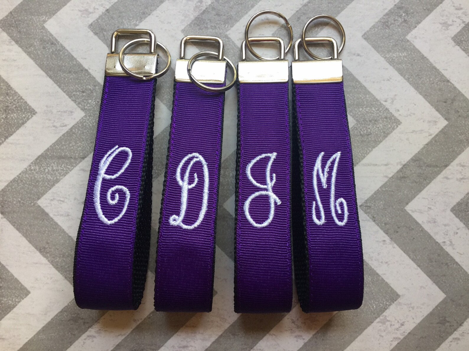 You Choose Colors-monogrammed Key Fob/monogrammed Key Fob/monogrammed ...
