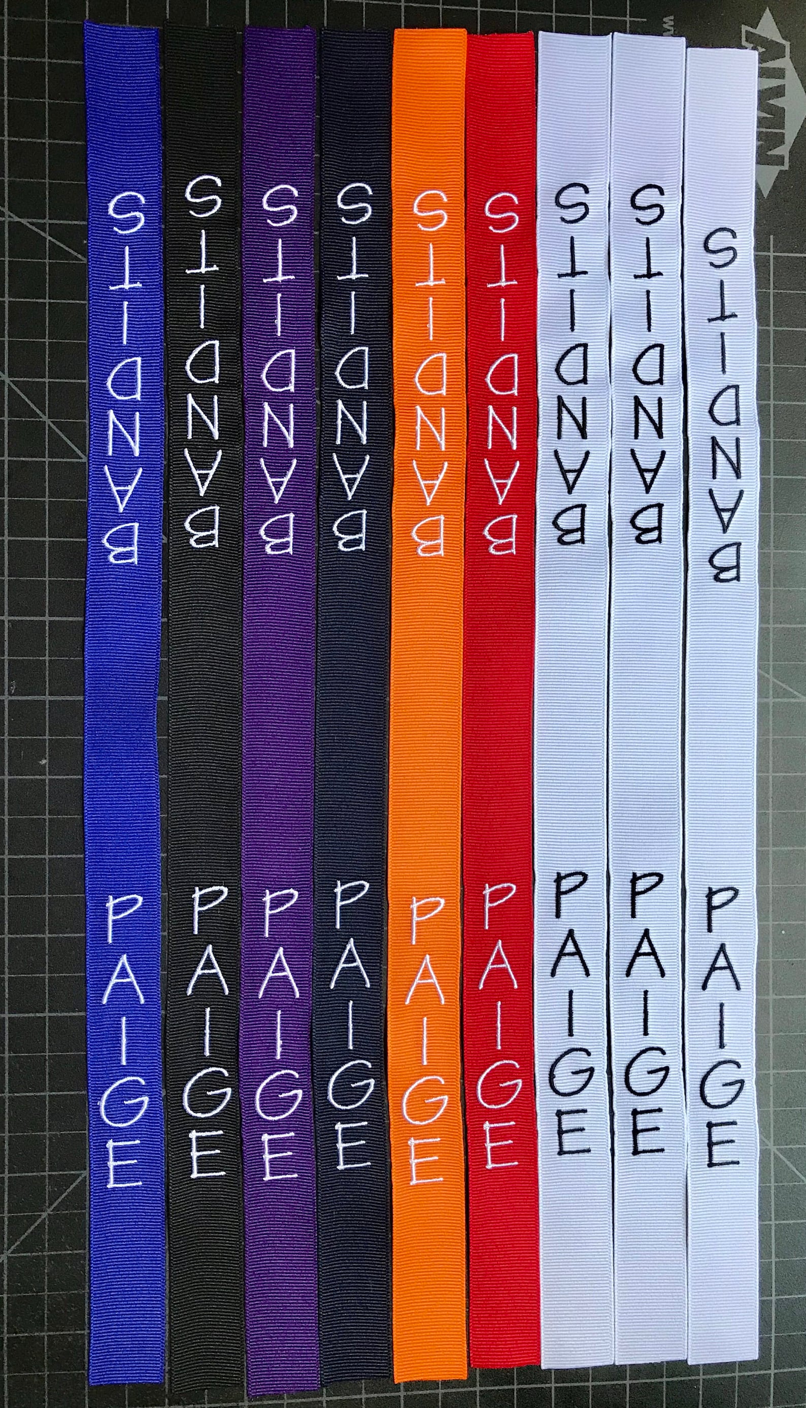 Personalized Embroidered Ribbon for Make Your Own Sports - Etsy