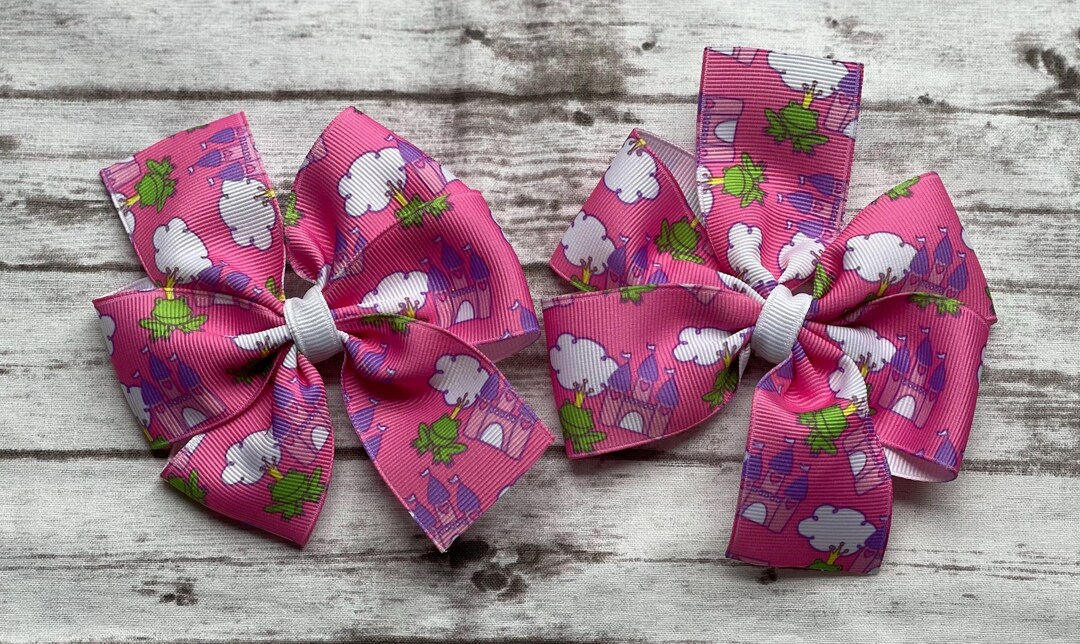 Castle Hair Bow/fairy Tale Hair Bow/princess Hair Bow/princess Party ...