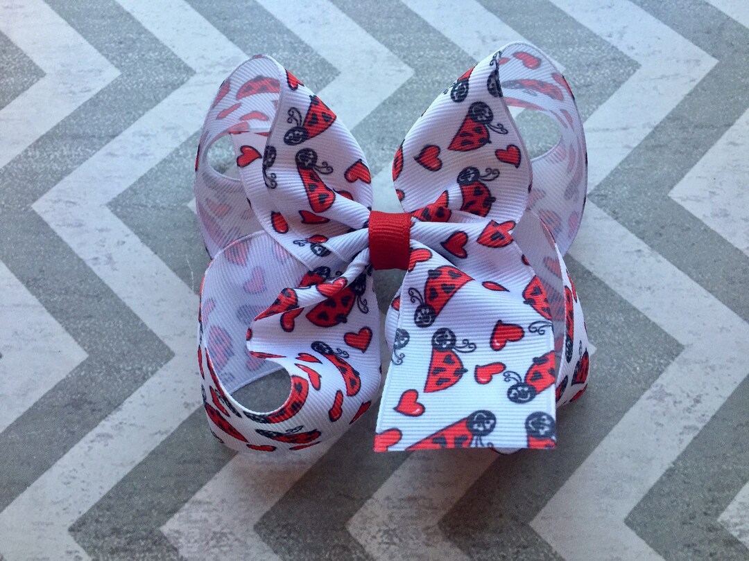 Ladybug Hair Bow/ladybug Bow/ladybug/hair Bow/boutique Hair Bow - Etsy