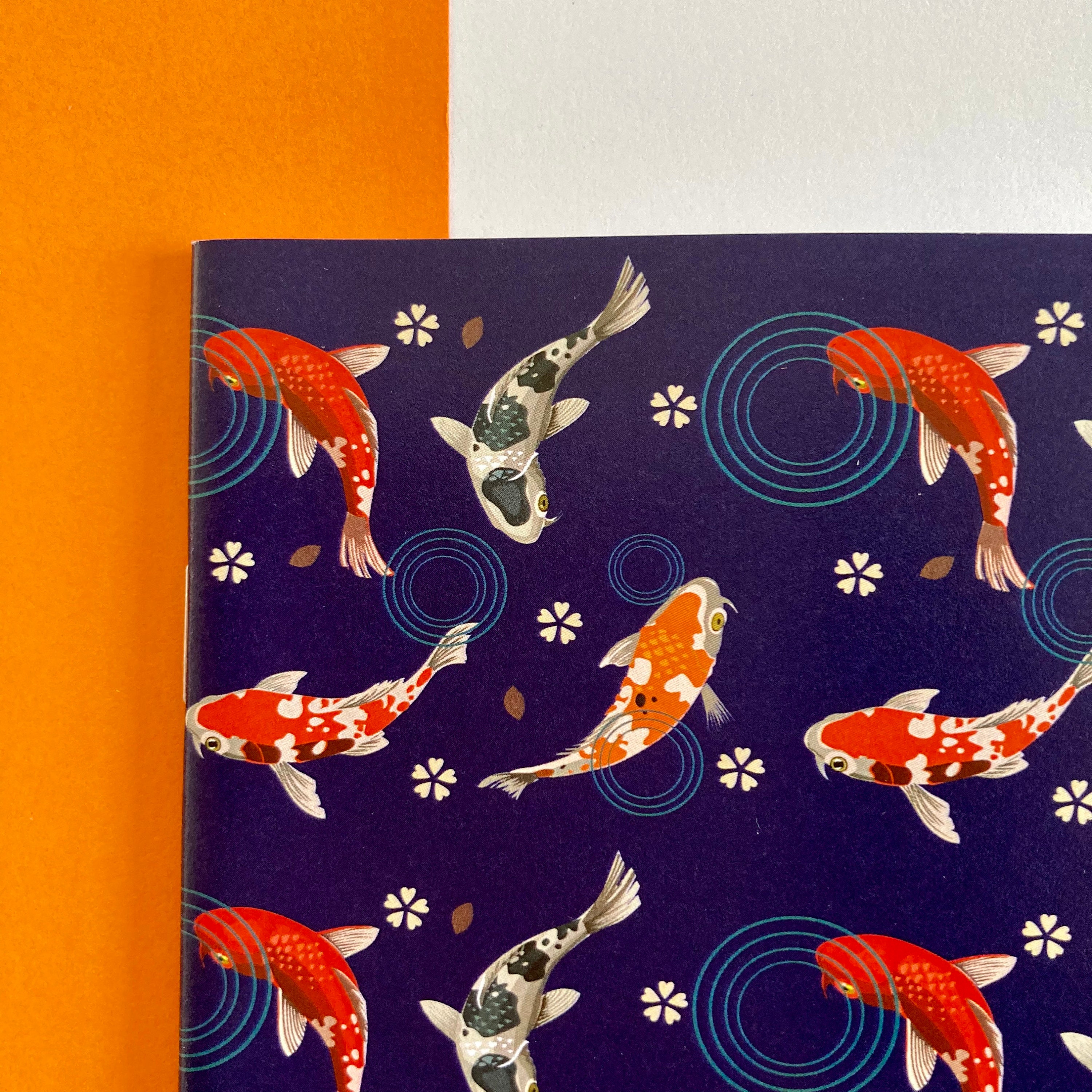 Notebook Koi fish design | Etsy