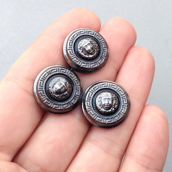 Silver Tone Buttons - Etsy