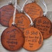 Bible Verse Ornament - Christian Leather Ornament - Ornaments ...