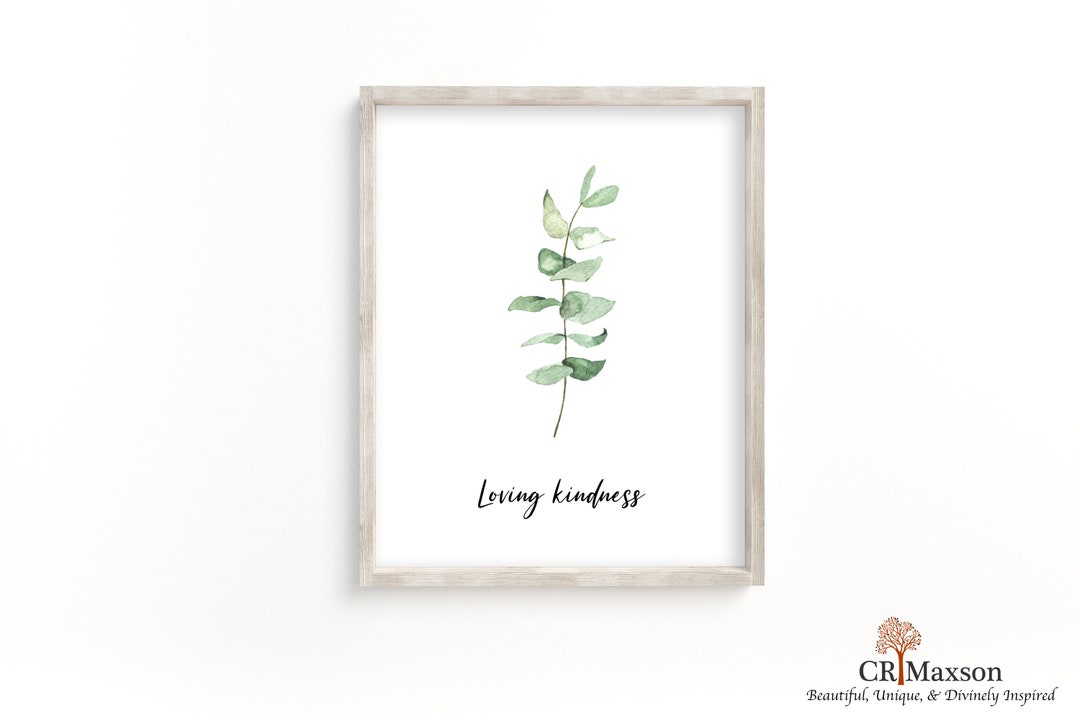 Loving Kindness Art Printable Farmhouse Printable Loving - Etsy