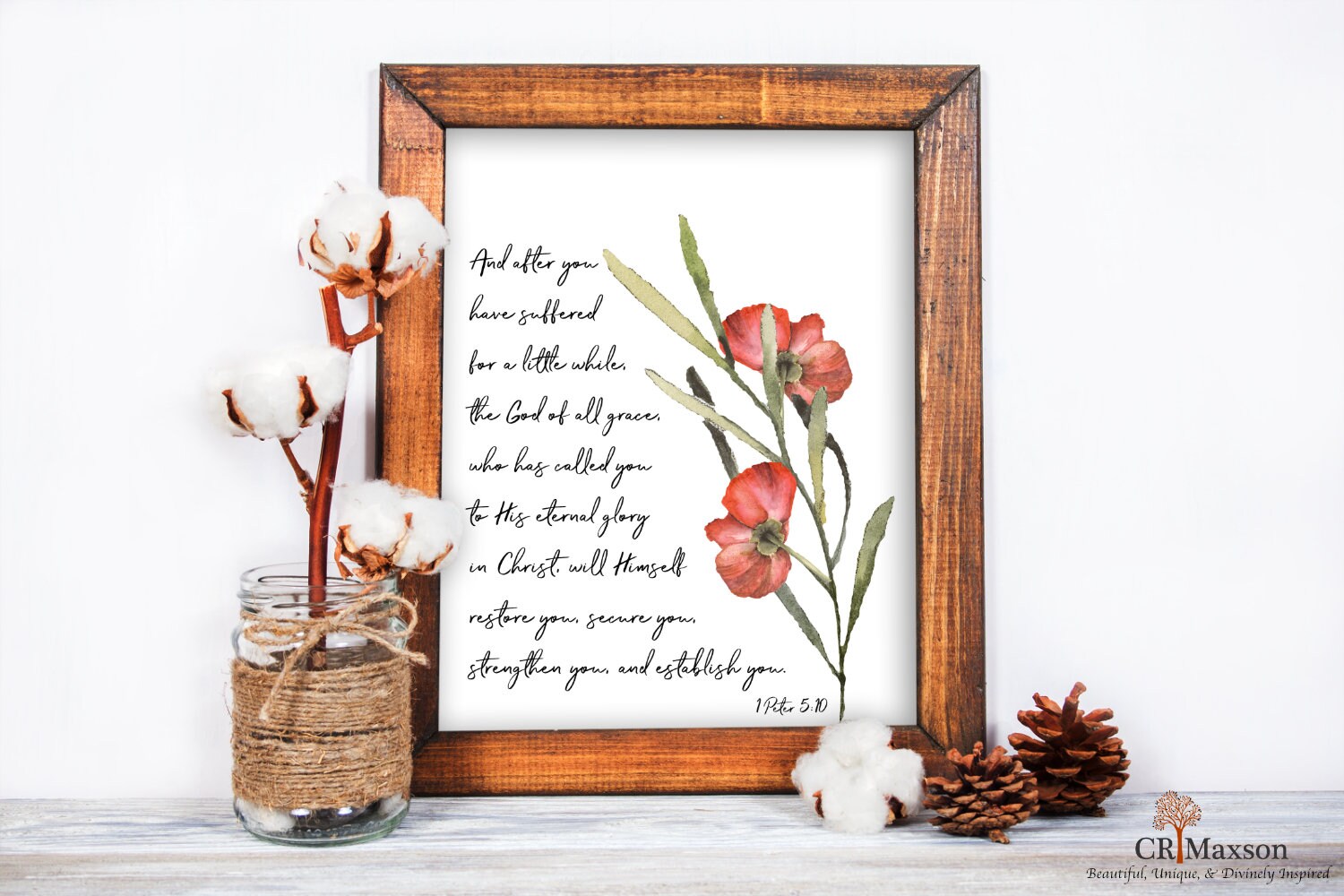 Bible Verse Art Printable - and After You Have Suffered - 1 Peter 5:10 ...