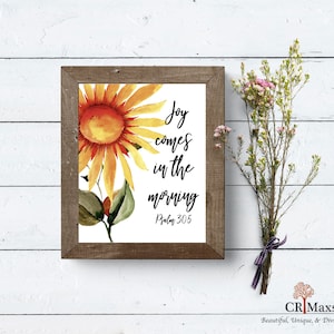 Psalm 30:5 Bible Verse Art Printable - Joy Comes in the Morning ...