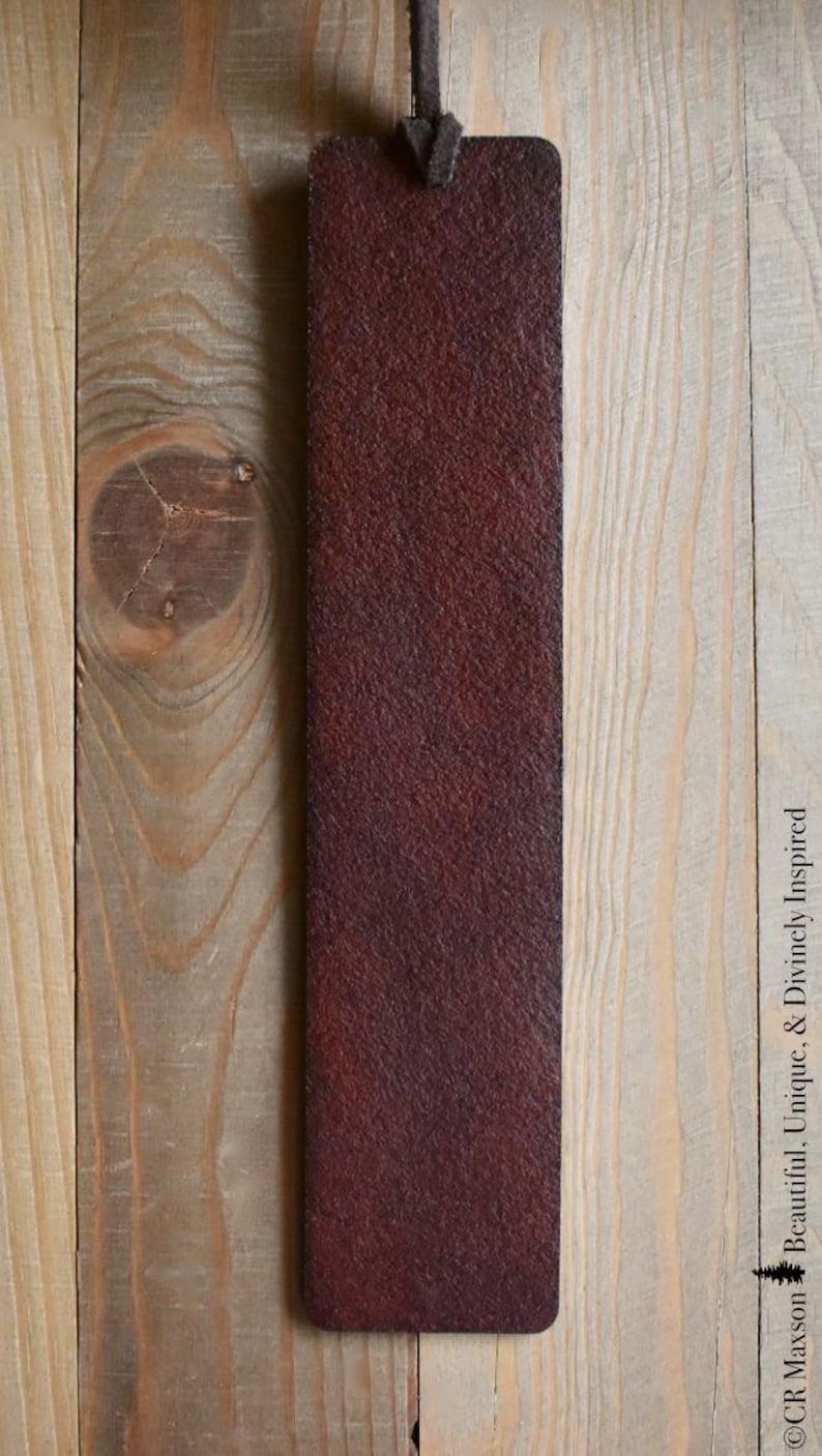 Personalized Christian Gifts for Men - Bible Verse Leather Bookmark ...