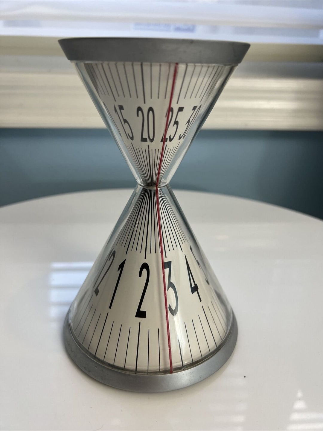 David Dear Hourglass Clock 2003 Space Age Modern Mod - Etsy