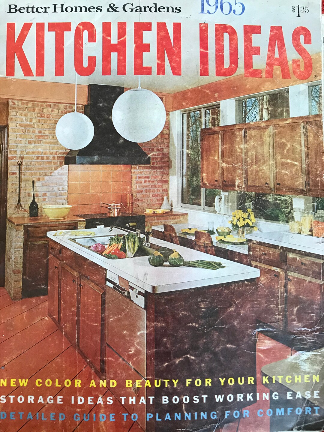 Better Homes & Gardens Kitchen Ideas 1965 Magazine Vintage Mid Century ...