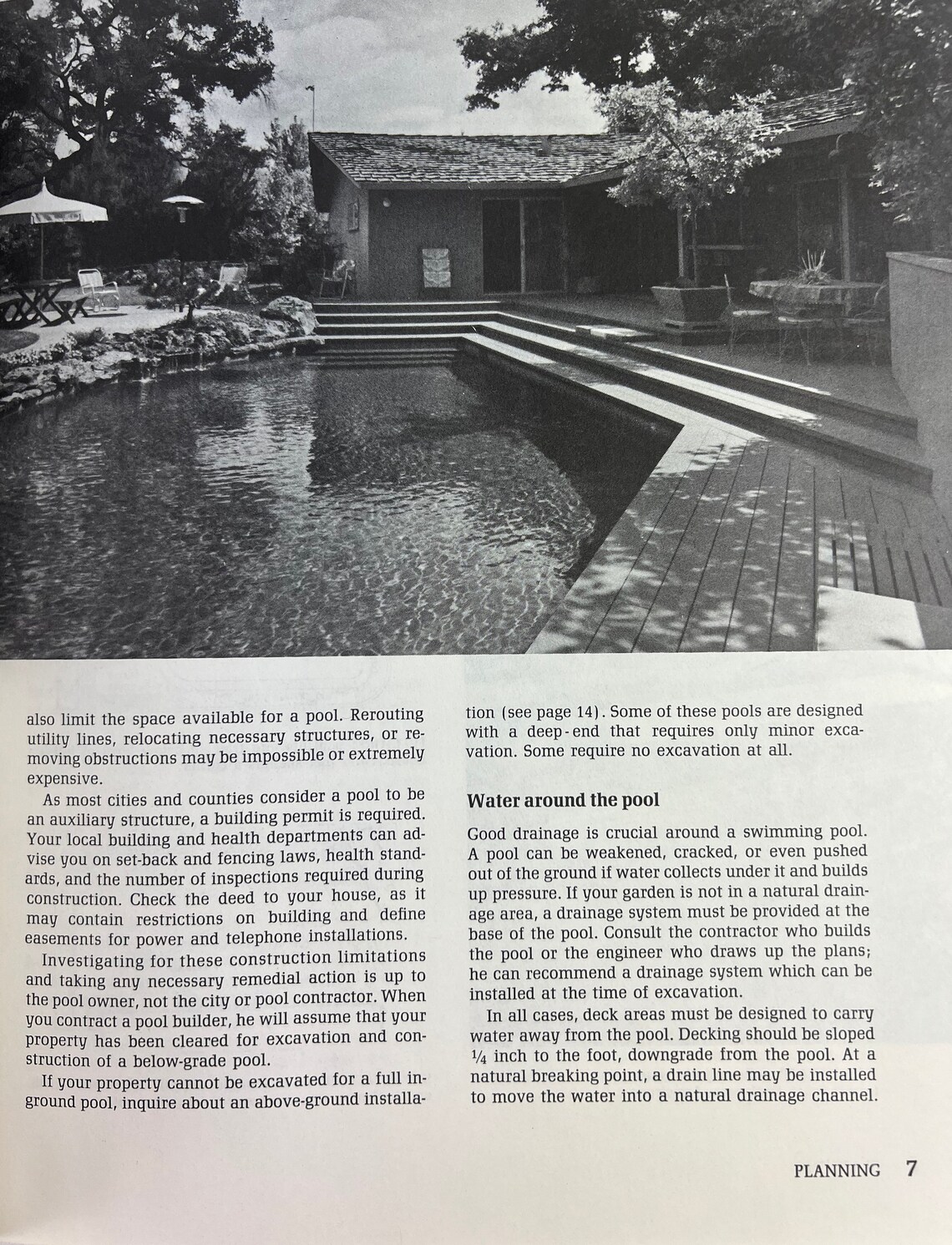 Sunset Swimming Pools 1970 Design Landscape Maintenance Vintage Mid ...
