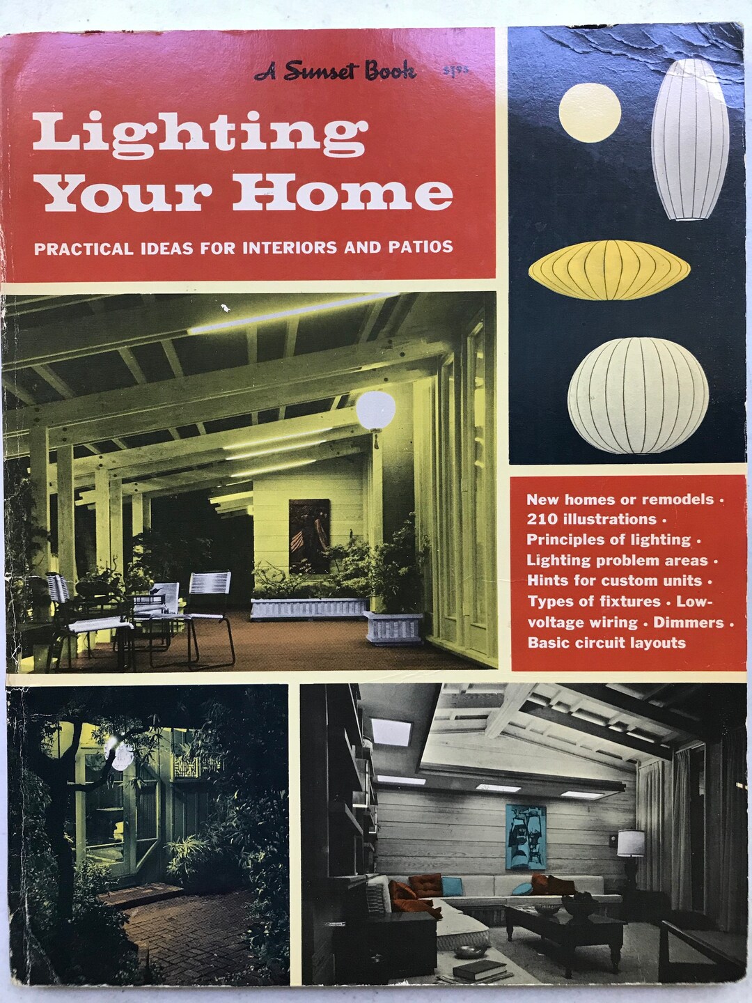 LIGHTING Your Home Sunset 1963 Mid Century Modern Light Lamp Design ...